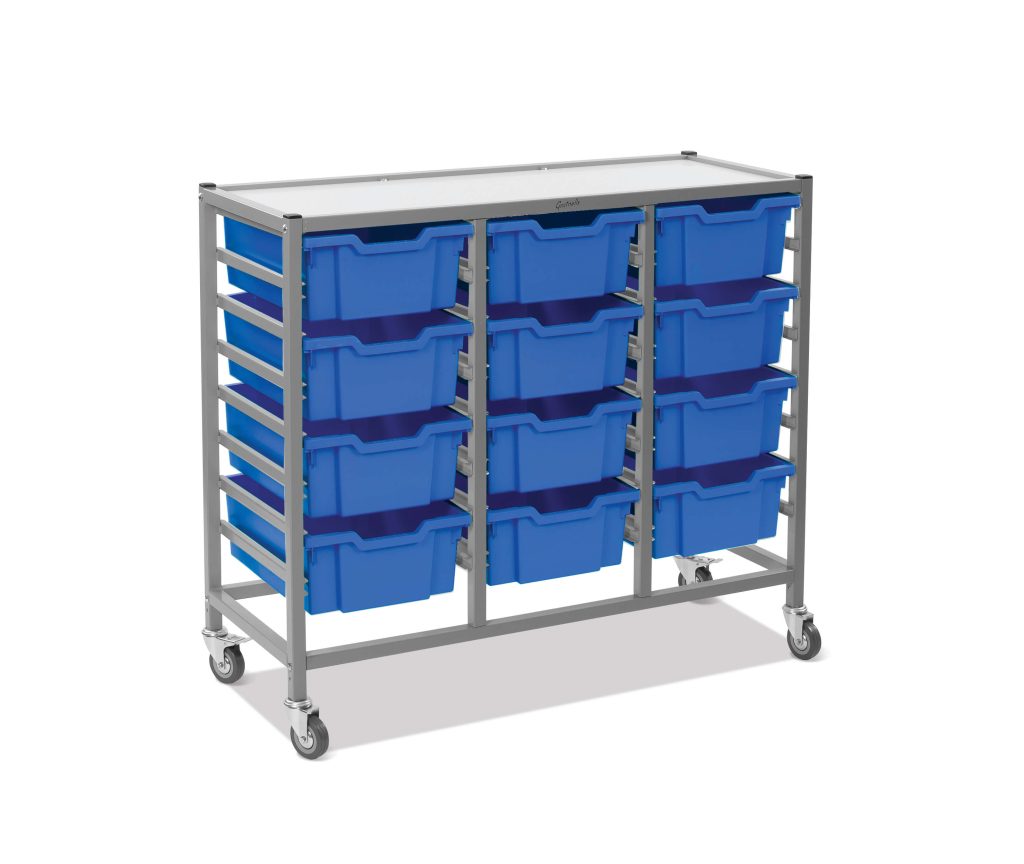 Gratnells Treble Column Trolley Unit – 12 deep trays – Central Tech ...